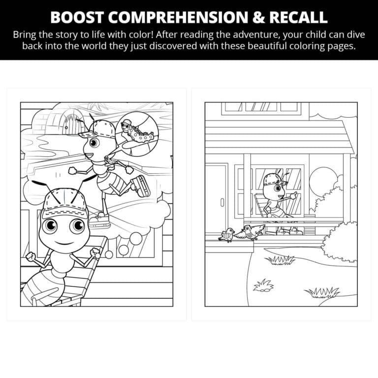Andy Ant Uses His Imagination: Letter Ii Coloring Pages – Kids Learning ...